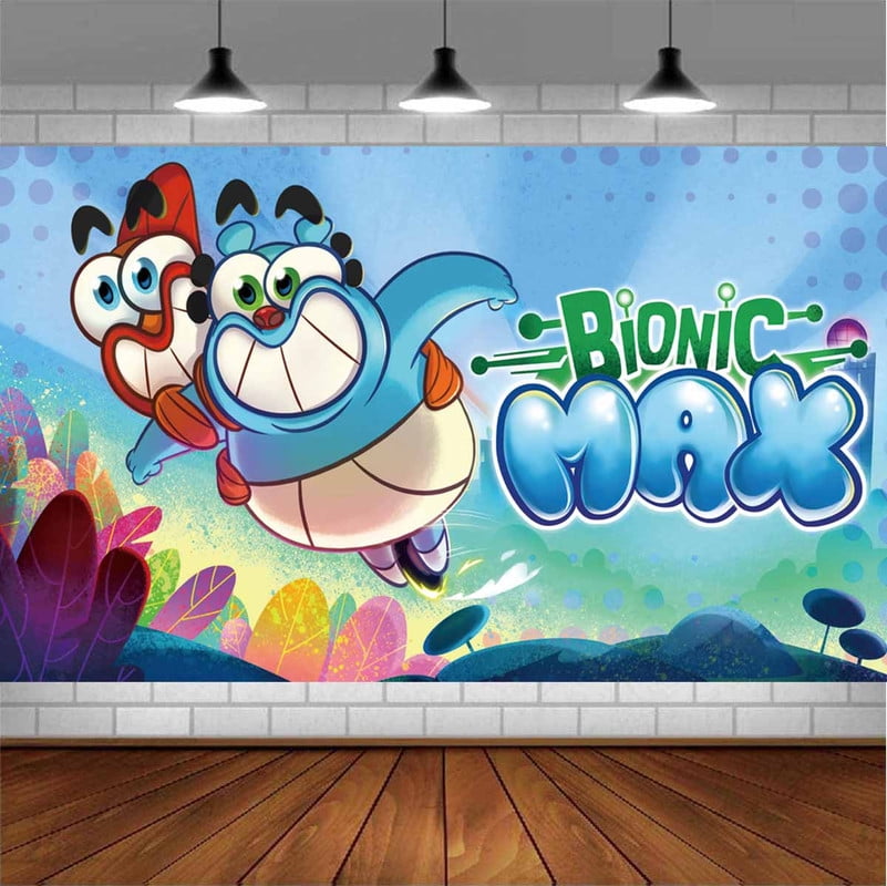 Bionic Max Backdrop Banner Party Supplies Poster Movie Theme Background ...