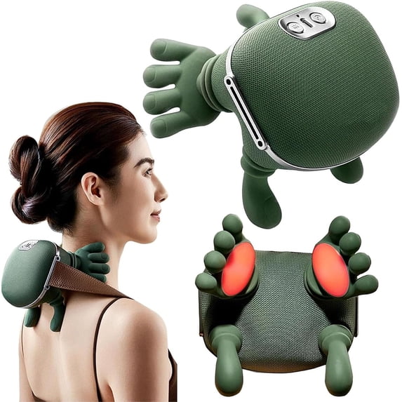 Bionic Neck & Shoulder Massager with Heat – Portable Electric Shiatsu ...