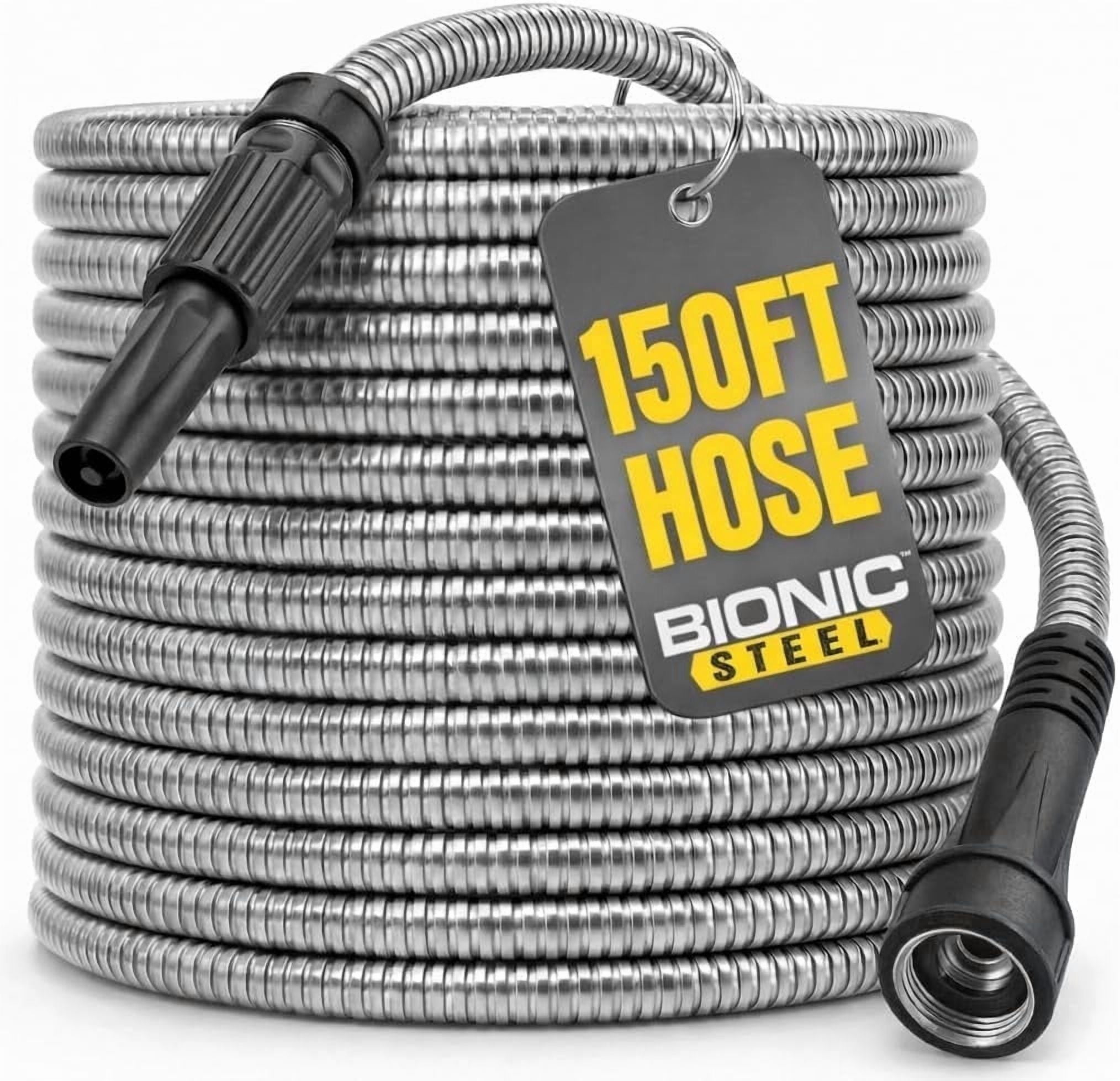 Bionic Steel Garden Hose 150' ft Water Hose For Outside Heavy Duty ...