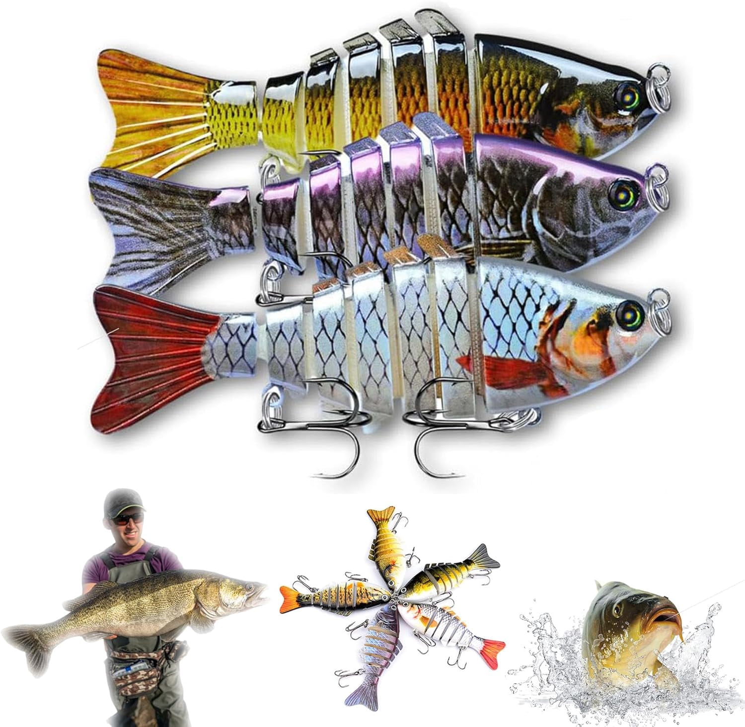 Bionic Swimming Lure, 2025 Fishing Gear, 3D Bionic Swimming Lure ...