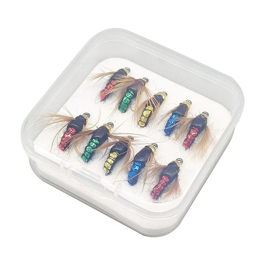 Bionic Worm Bait with Box Fly Hook Scud Fly Bug Inspect Bait Brass Bear ...