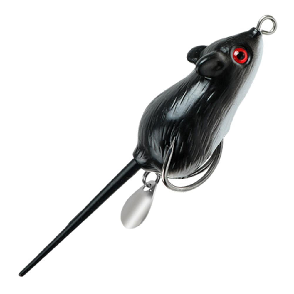 Bionic mouse soft bait Luya bait rat frog thunder frog black - Walmart.com