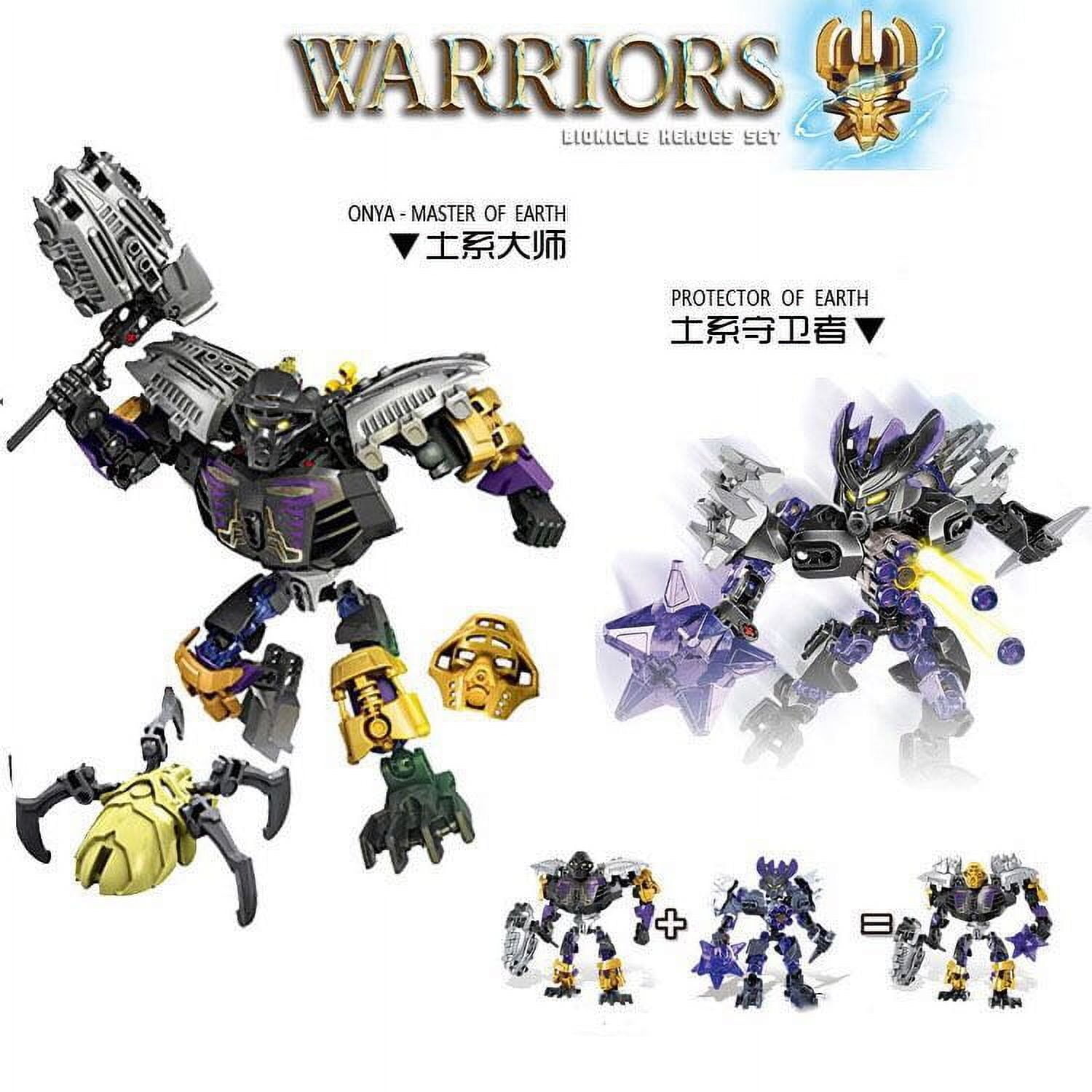 Bionicle Series Golden Mask Master Skull Warrior Building Blocks Hero ...