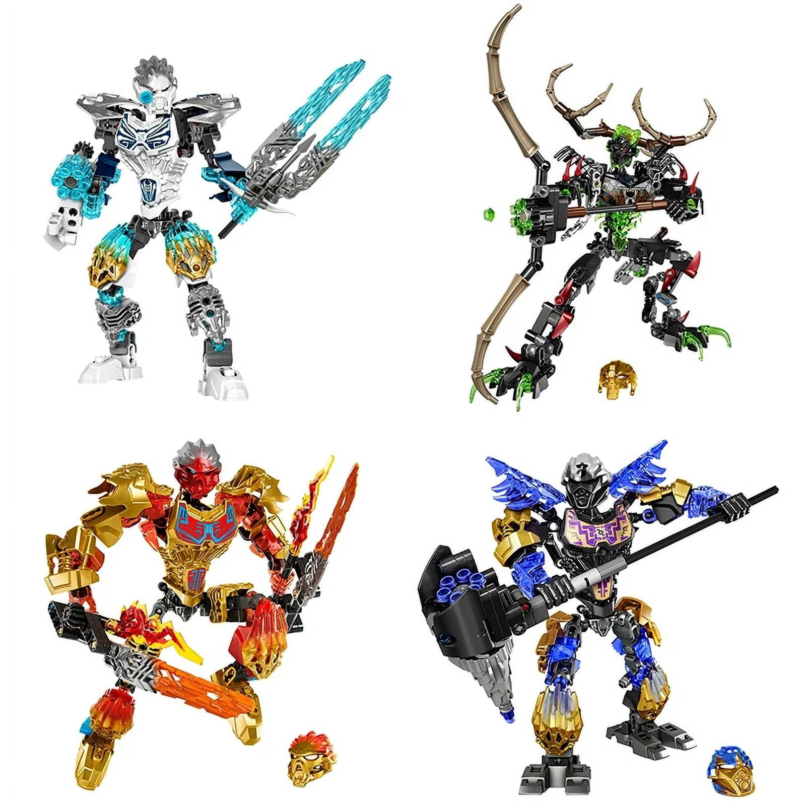 Bionicle Warriors Skull Action Figures Collection Building Blocks ...