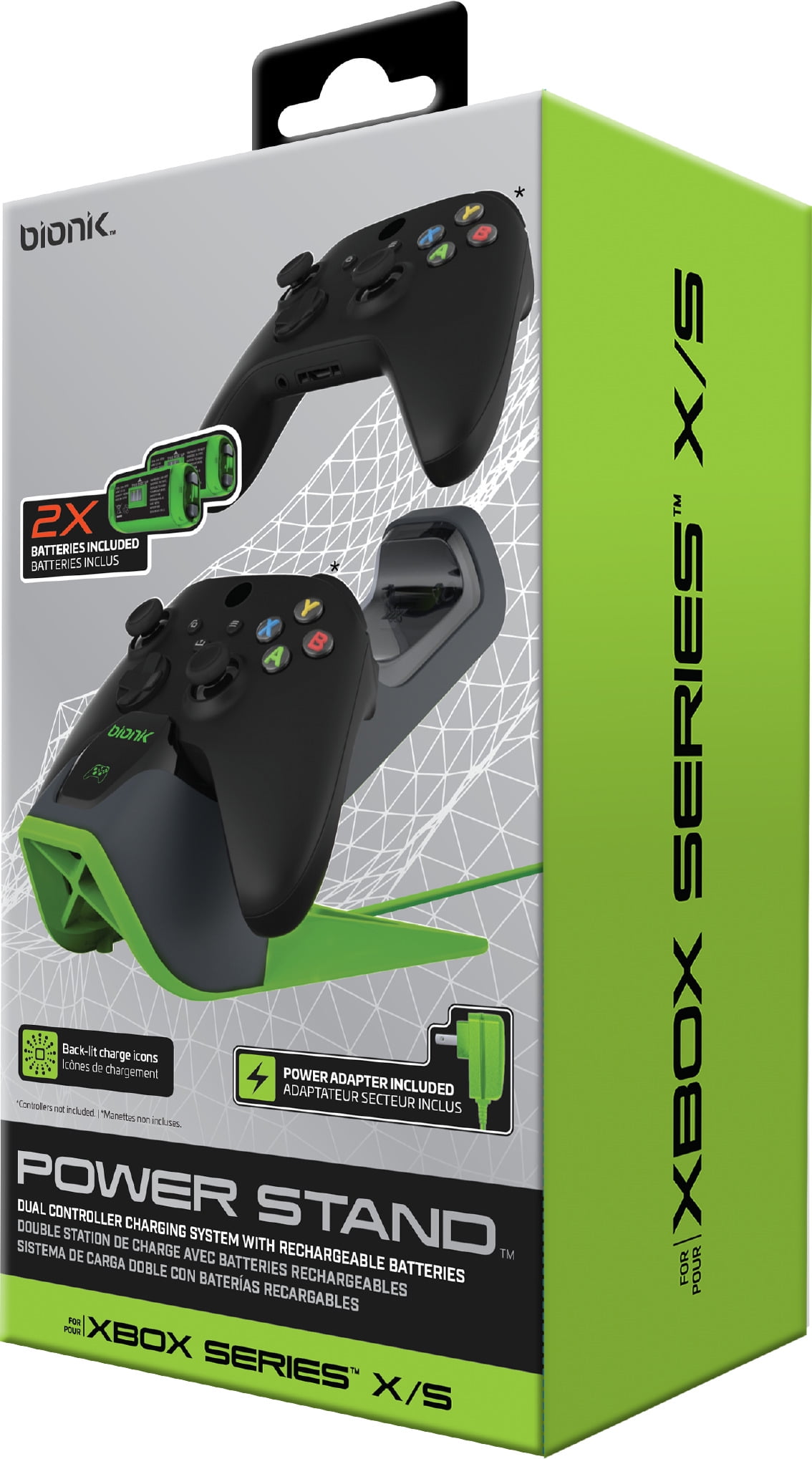 Xbox Accessory: Power - BIONIK Power Stand - Dual Battery And Charging ...