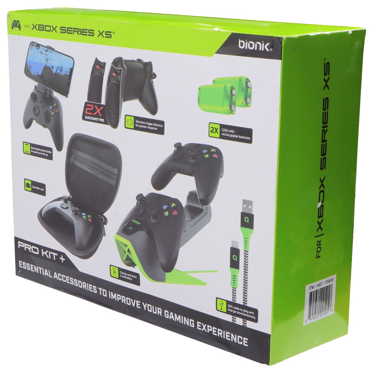Bionik XS - Neon Pro Kit Accessories, for XBOX Series, Green / Black ...