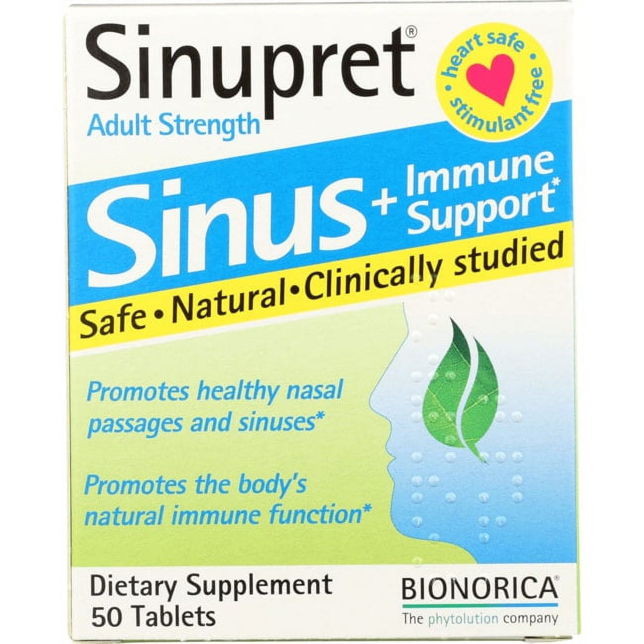 Bionorica Sinupret Adult Strength 50 Tabs - Walmart.com