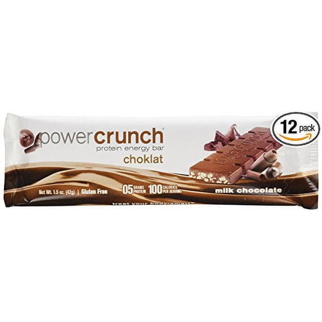 Bionutritional Research Group Power Crunch Chocolate Milk Chocolate Bar ...