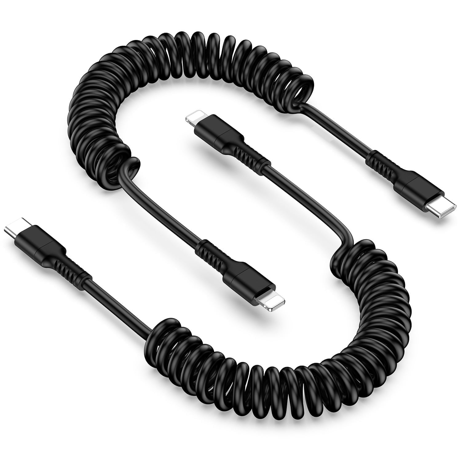 Bioonis Compatible for iPhone Fast Charging Cable 2 Pack, 6FT Coiled ...