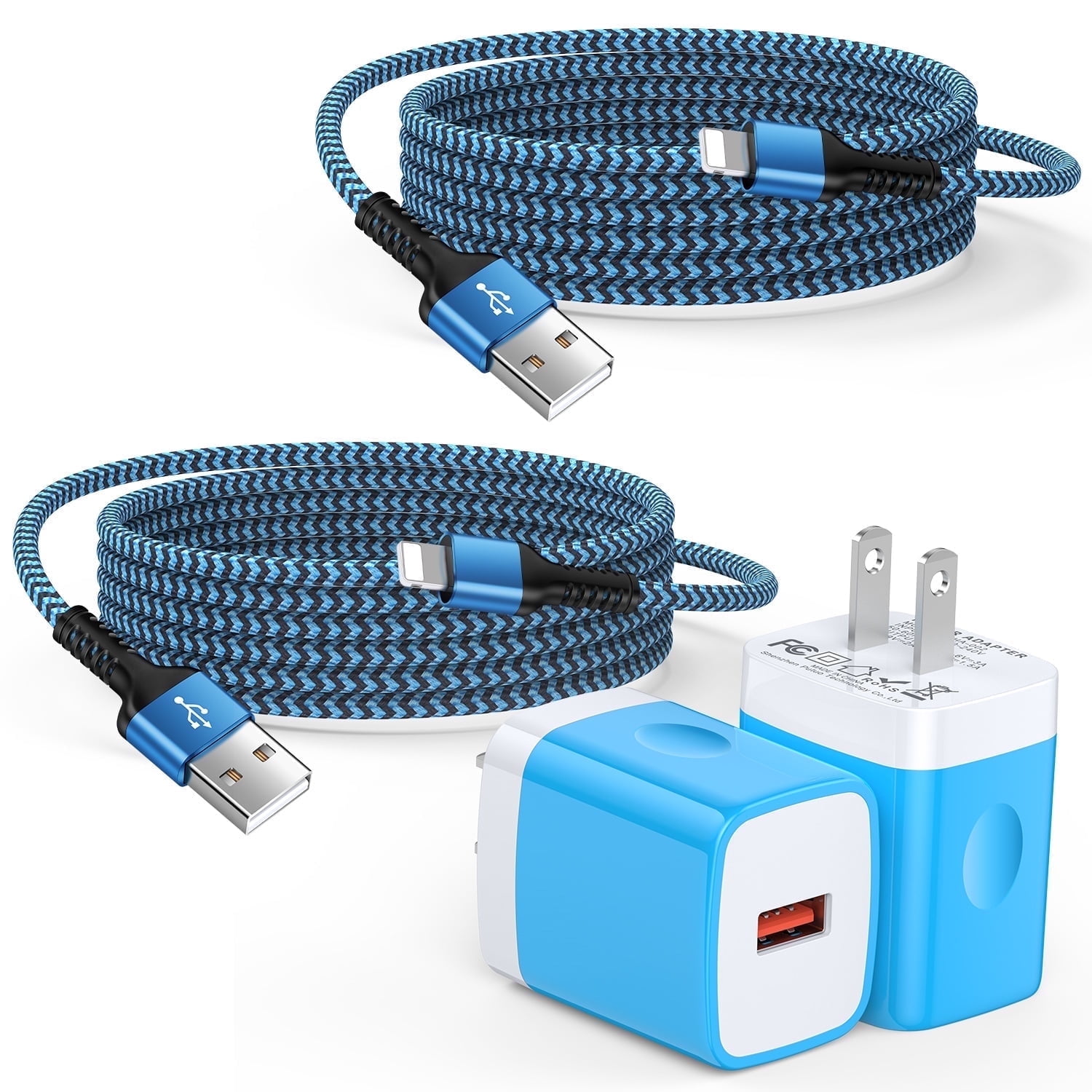 Compatible for iPhone Charger Block, 2 Pack 18W Wall Charger Block with ...