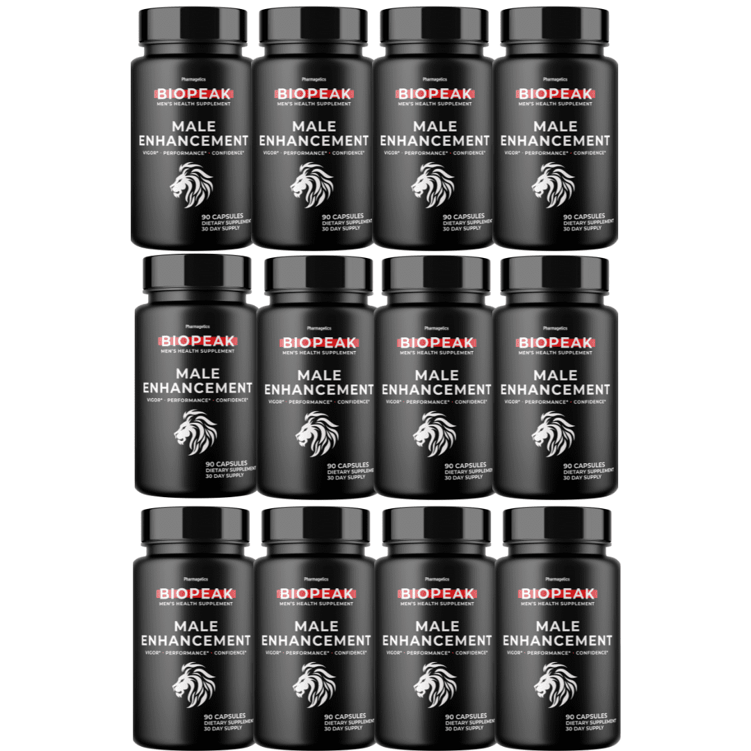 Biopeak For Men Advanced Formula Male Support Pills - 12 Bottles ...