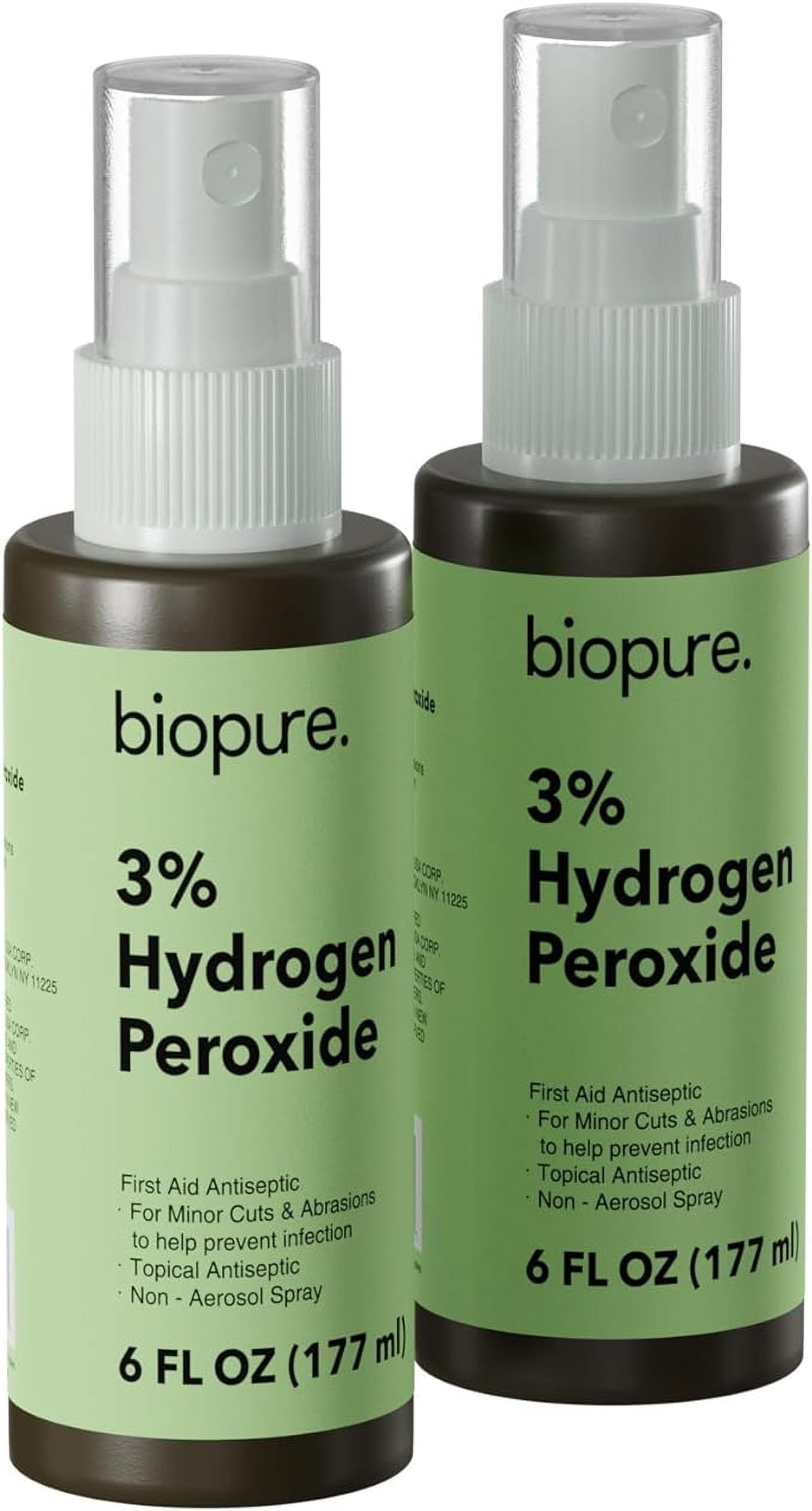 Biopure 6 Fl Oz 3% Hydrogen Peroxide Spray – Antiseptic, Topical ...