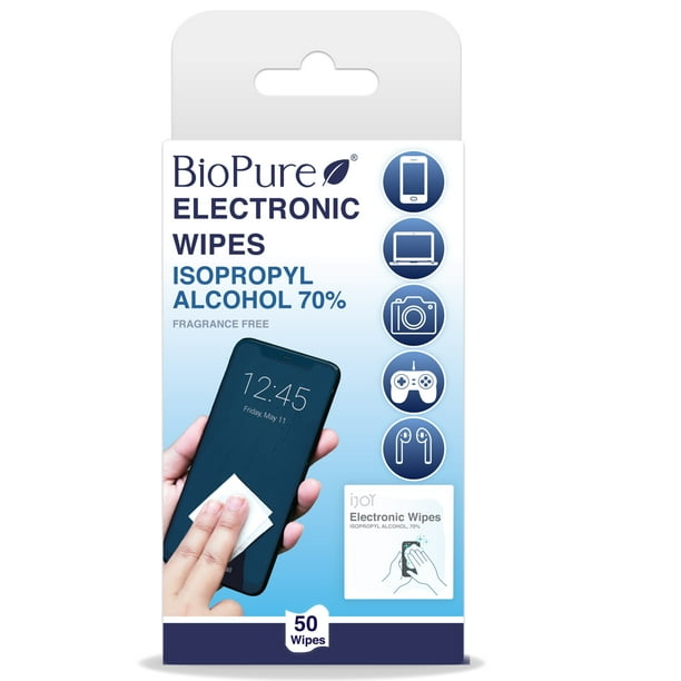 Biopure Electronic Wipes for Laptop, Computer, TV, Phone, and Tablet ...
