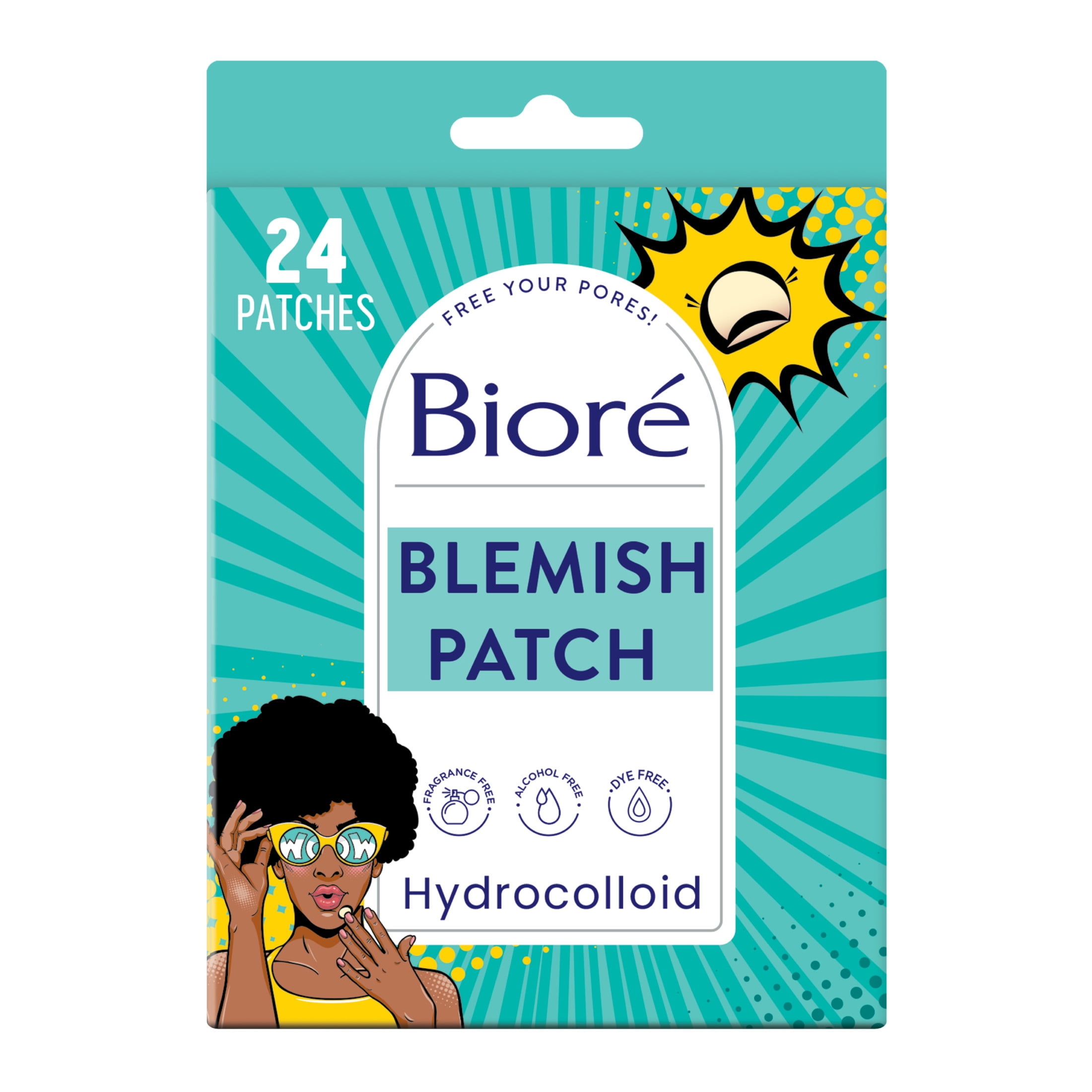 Bioré Pimple Patch, Cover & Conquer 12mm Blemish Patch, Hydrocolloid ...