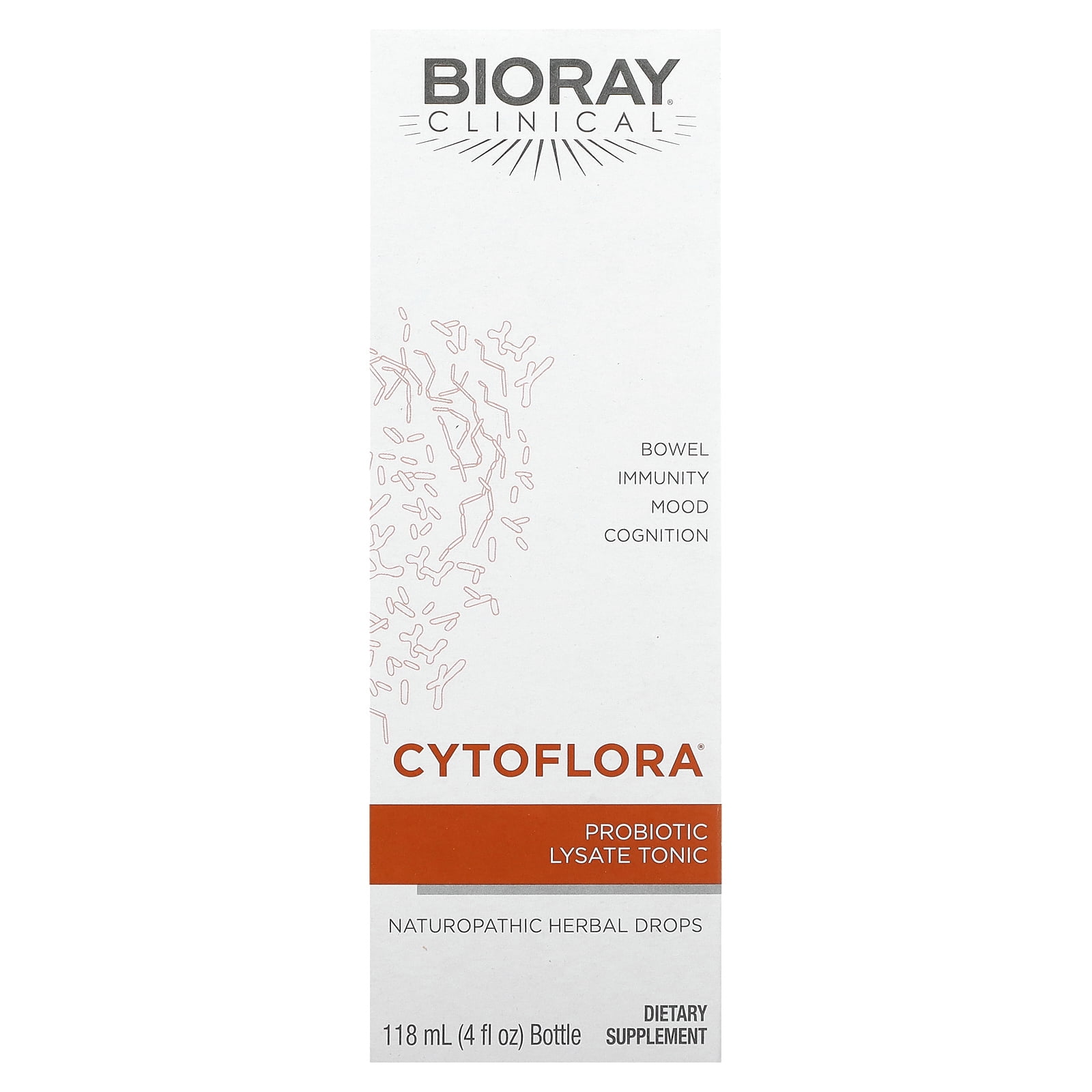 Bioray CytoFlora, Probiotic Lysate Tonic, 4 fl oz (118 ml) - Walmart.com