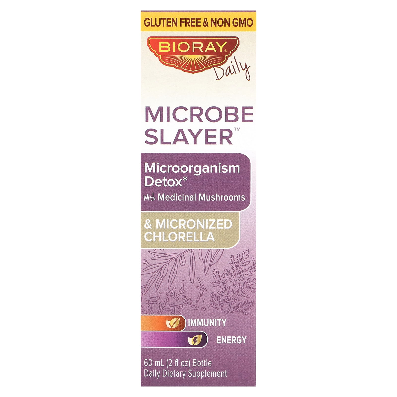 Bioray Microbe Slayer, Gluten Free & Non GMO, Vegan, Detox Supplement ...