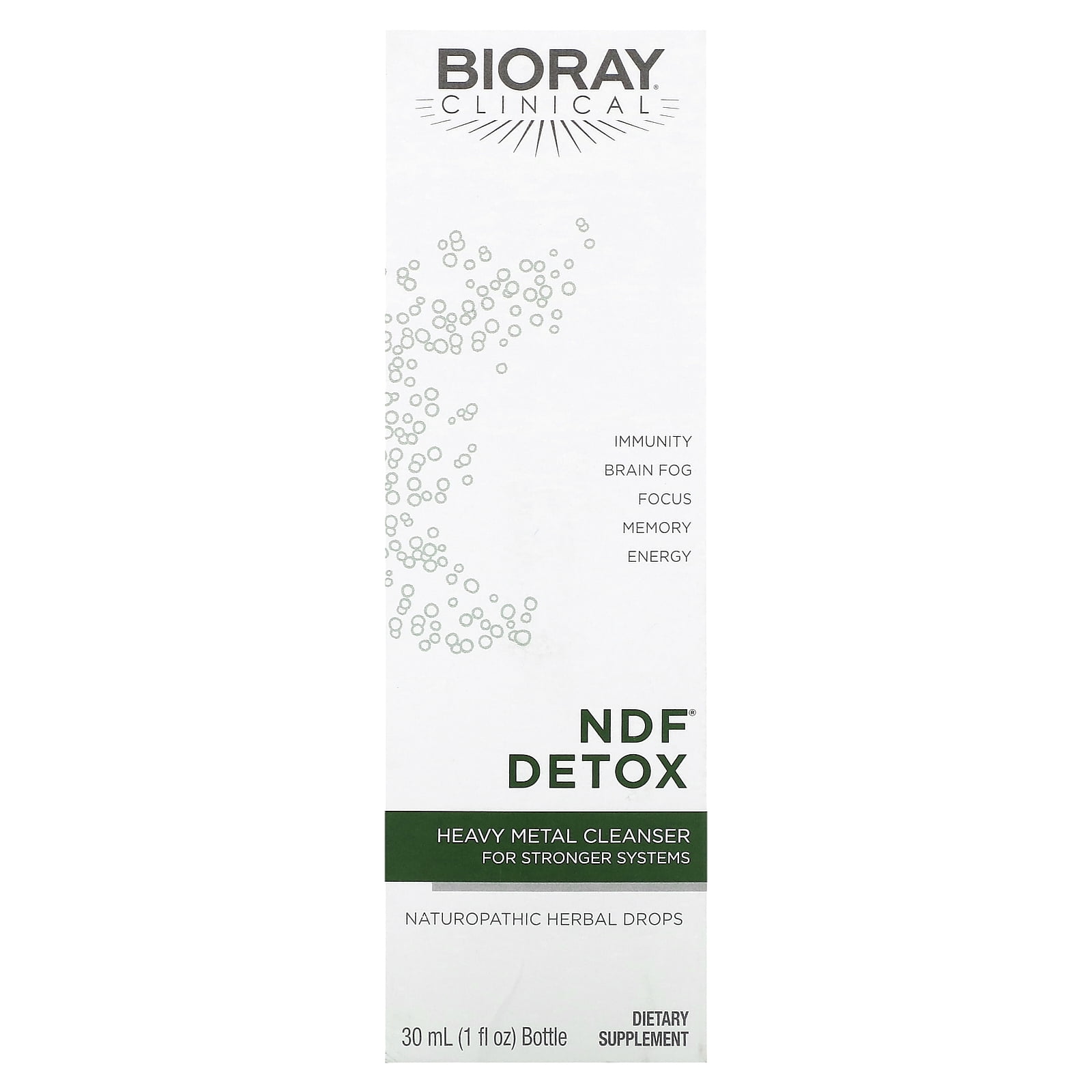 Bioray NDF Detox, Heavy Metal Cleanser, Herbal Drops Dietary Supplement ...