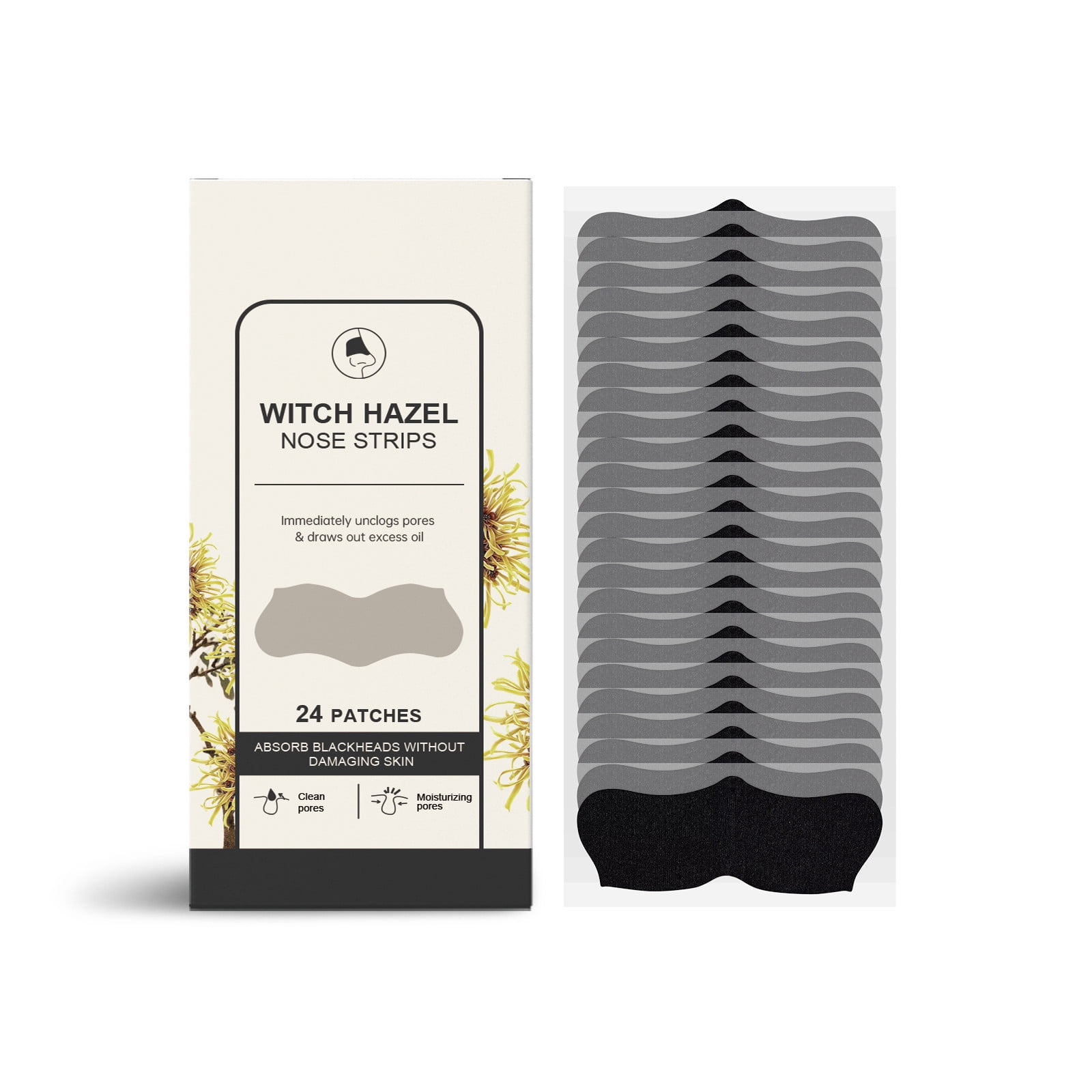 Biore Charcoal Deep Cleansing Pore Strips, Nose Strips for Blackhead ...