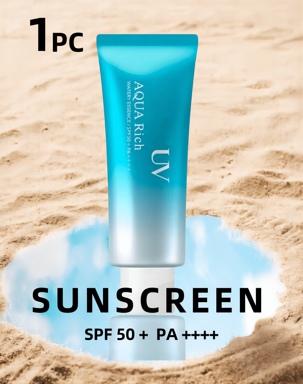 Biore UV Aqua Rich Watery 50g Sunscreen SPF50 + / PA ++++ Sunblock Sunscreen Blue(1 Count ...