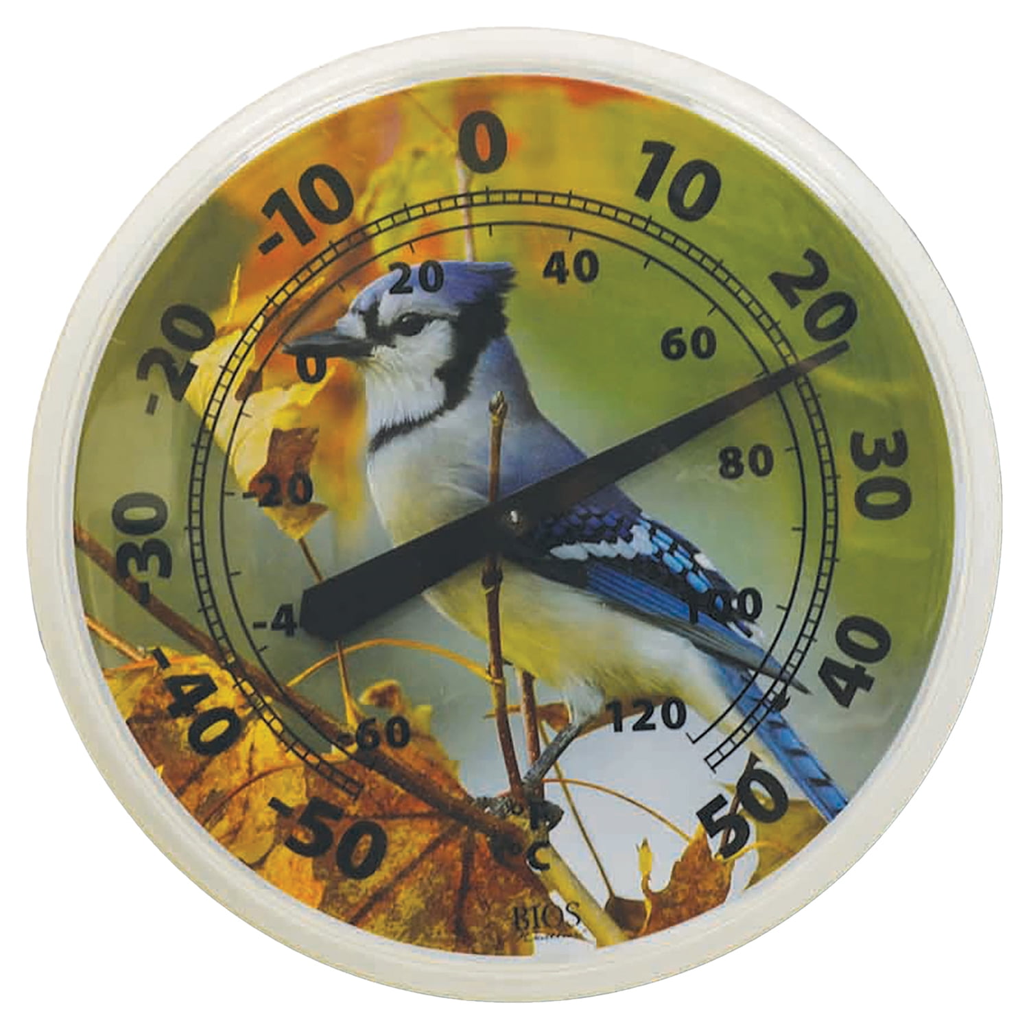 Bios Weather BMD514BC 12-In. Outdoor Dial Thermometer (Blue Jay ...