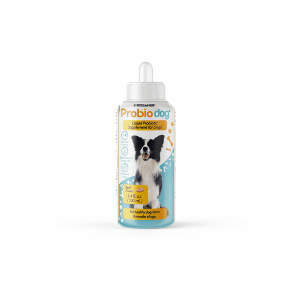 Biosamer - Probiodog Liquid Probiotic for Dogs – Meat Flavor, Digestive ...