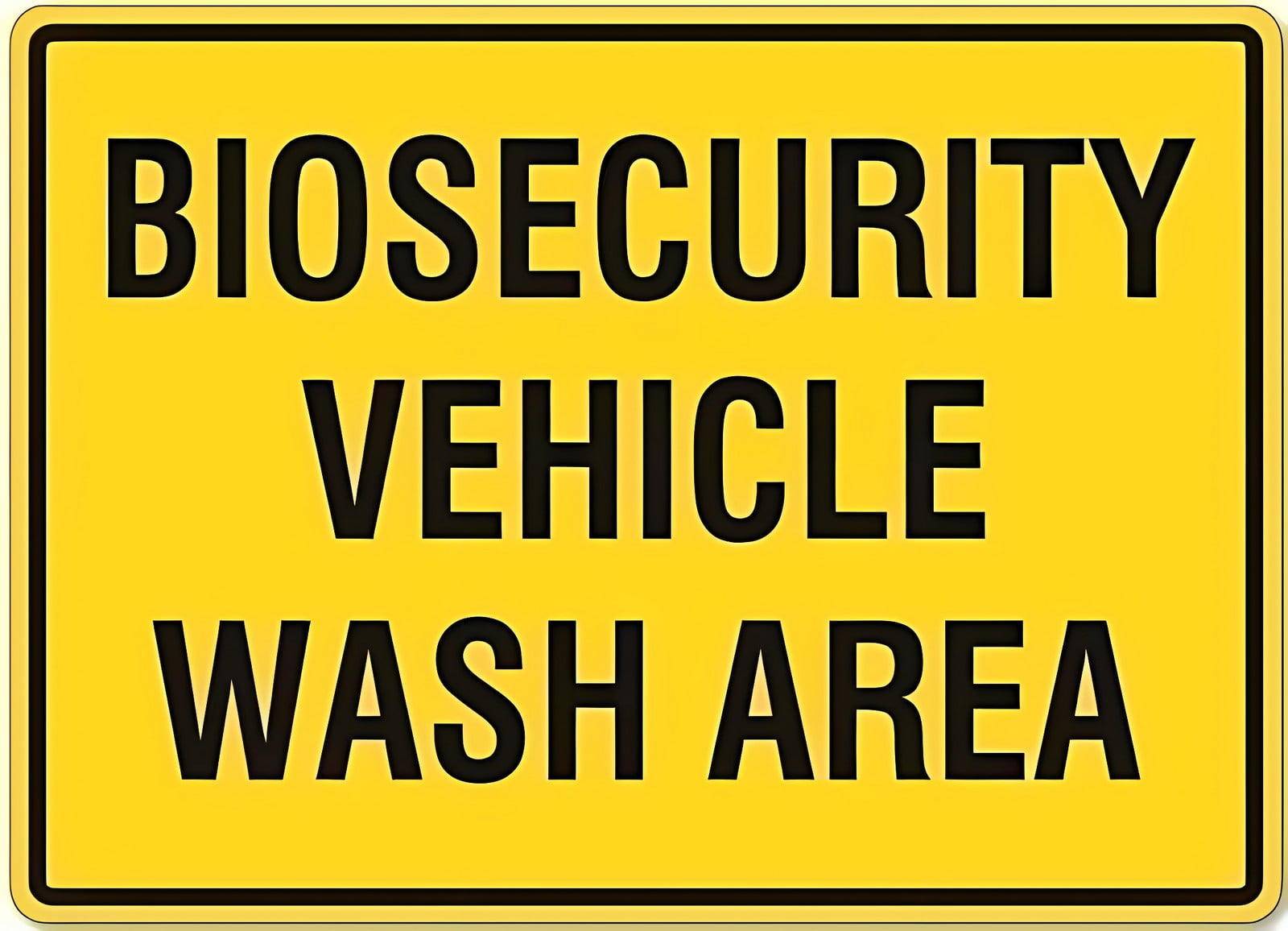 Biosecurity Aluminum Sign 12 x 8 Inches - UV Protected, Waterproof ...