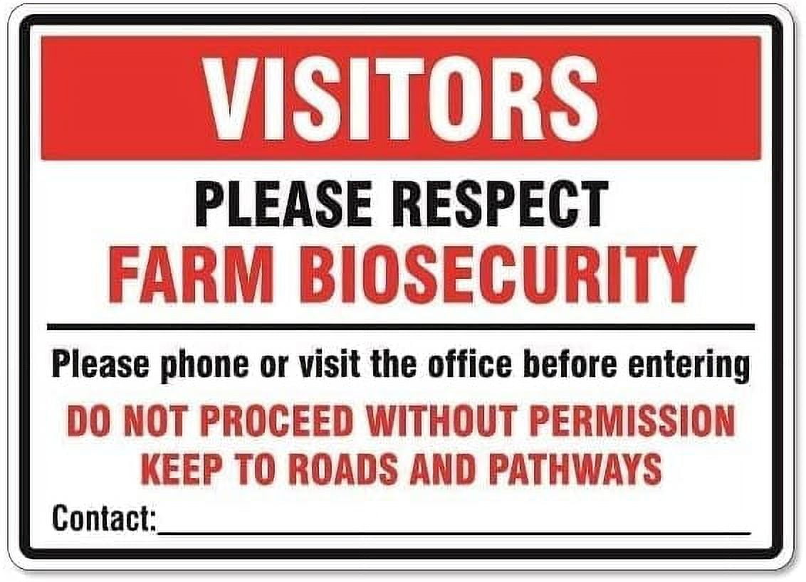 Biosecurity Sign – Please Respect Farm Biosecurity Farming Signs ...