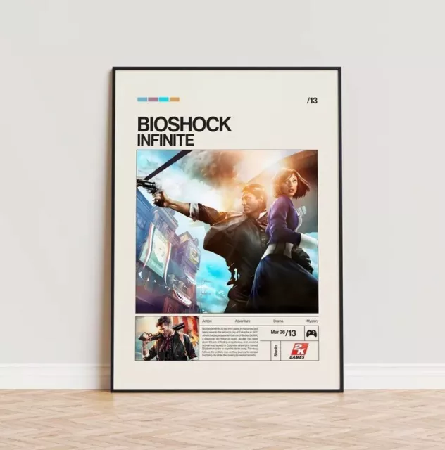 Bioshock Infinite Poster, Video Game Poster, Minimalist Game Print ...