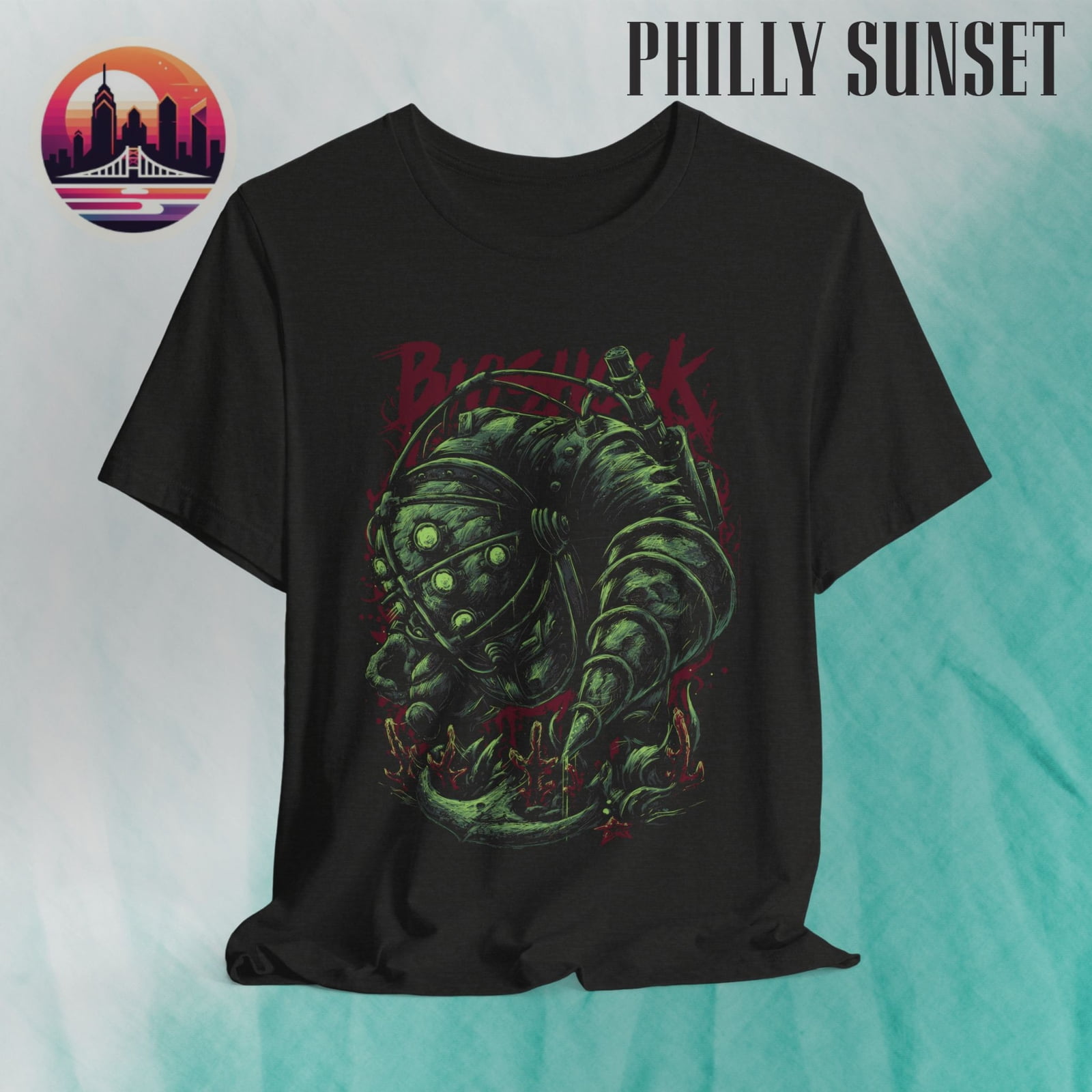 Bioshock T-shirt, Big Daddy, Splicers, PS3, Game T-shirt, Bioshock 2 ...