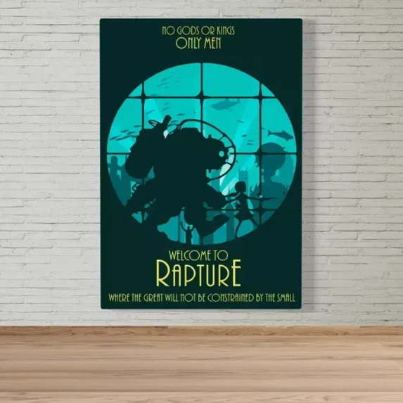 Bioshock Wall Art NO FRAMED POSTER, Home Decor, Vintage Art Print ...