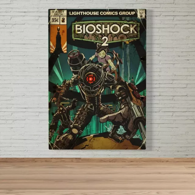 Bioshock Wall Art NO FRAMED POSTER, Home Decor, Vintage Art Print ...
