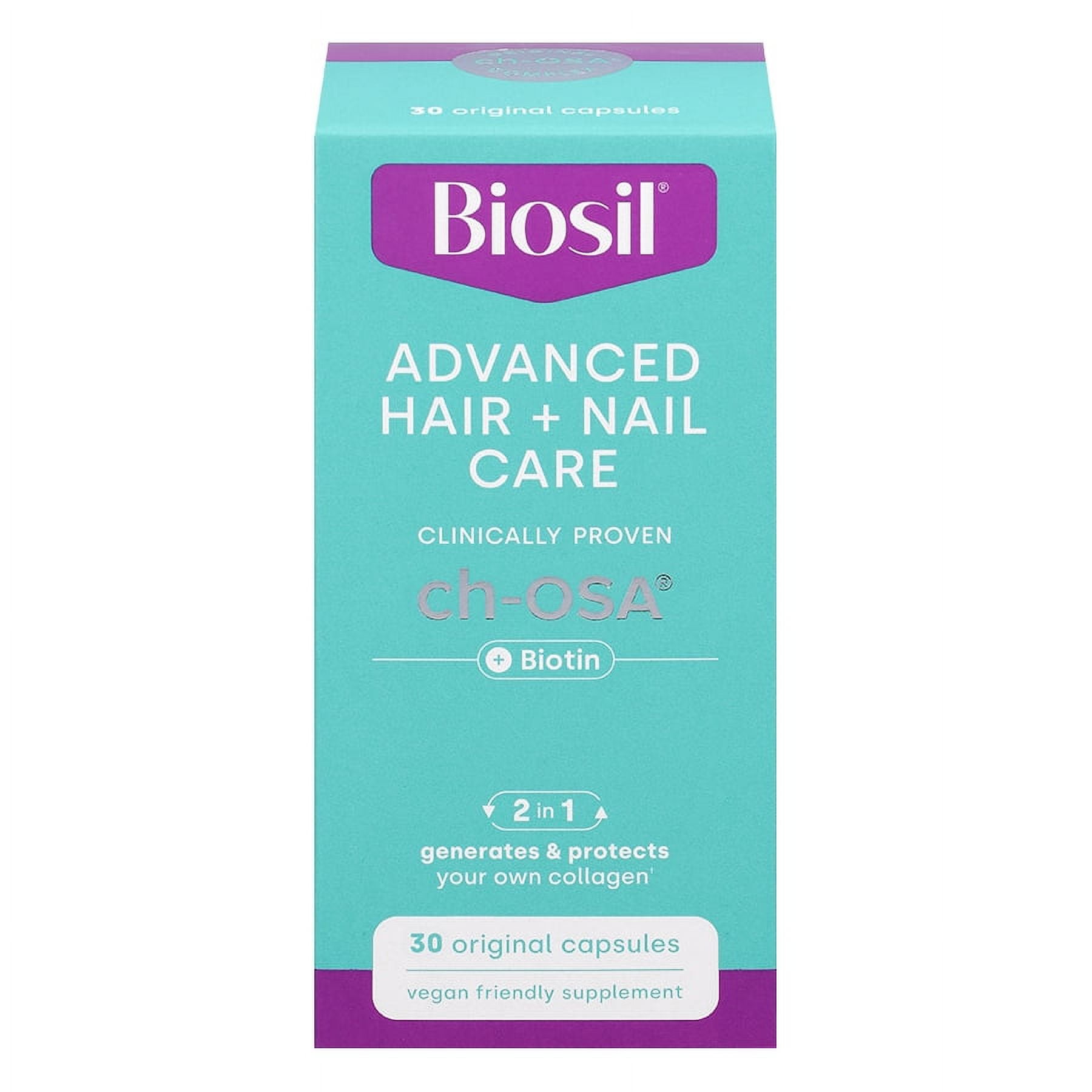 Biosil Advanced Hair+Nail Care Collagen Generator with Biotin - Walmart.com