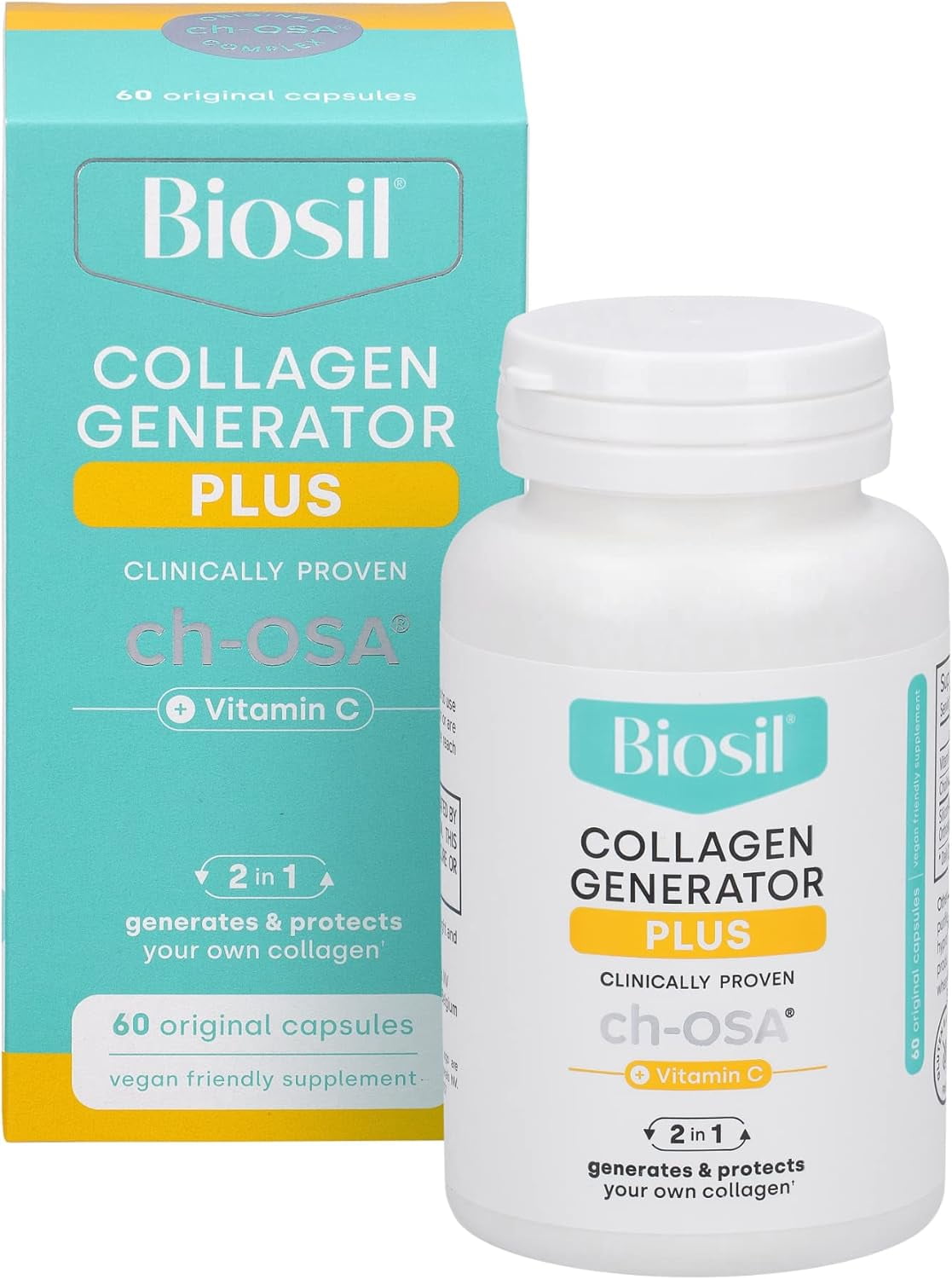 Biosil Collagen Generator Plus - 60 Capsules - Advanced Collagen ...