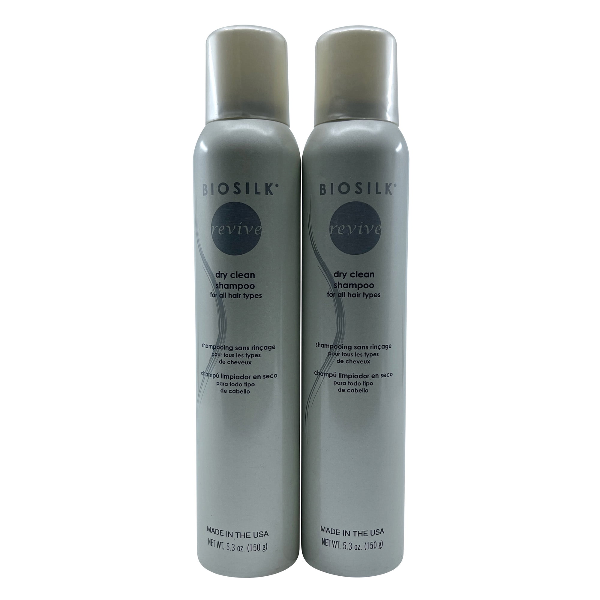 Biosilk Revive Dry Clean Shampoo 5.3 oz All hair Types Set of 2 ...