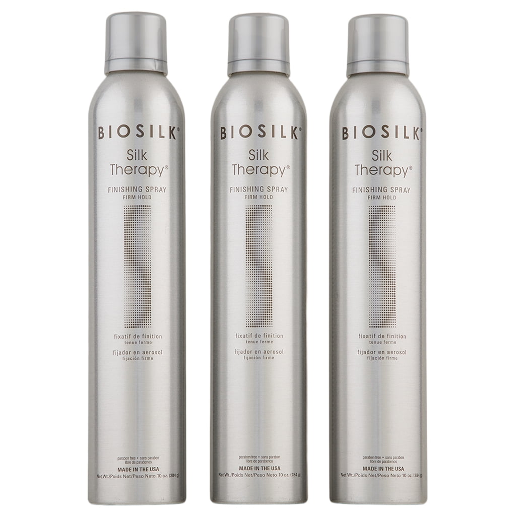 Biosilk Silk Therapy Finishing Spray Firm Hold 10 oz, Pack of 3 ...