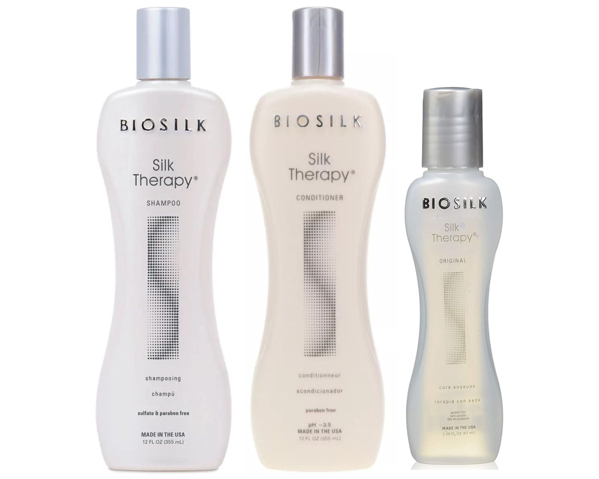 Biosilk Silk Therapy Shampoo and Conditioner ( 12 oz each ) with ...