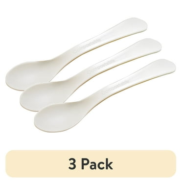 LotFancy 100 Mini Disposable Wooden Spoons, 6.25 in, Biodegradable ...