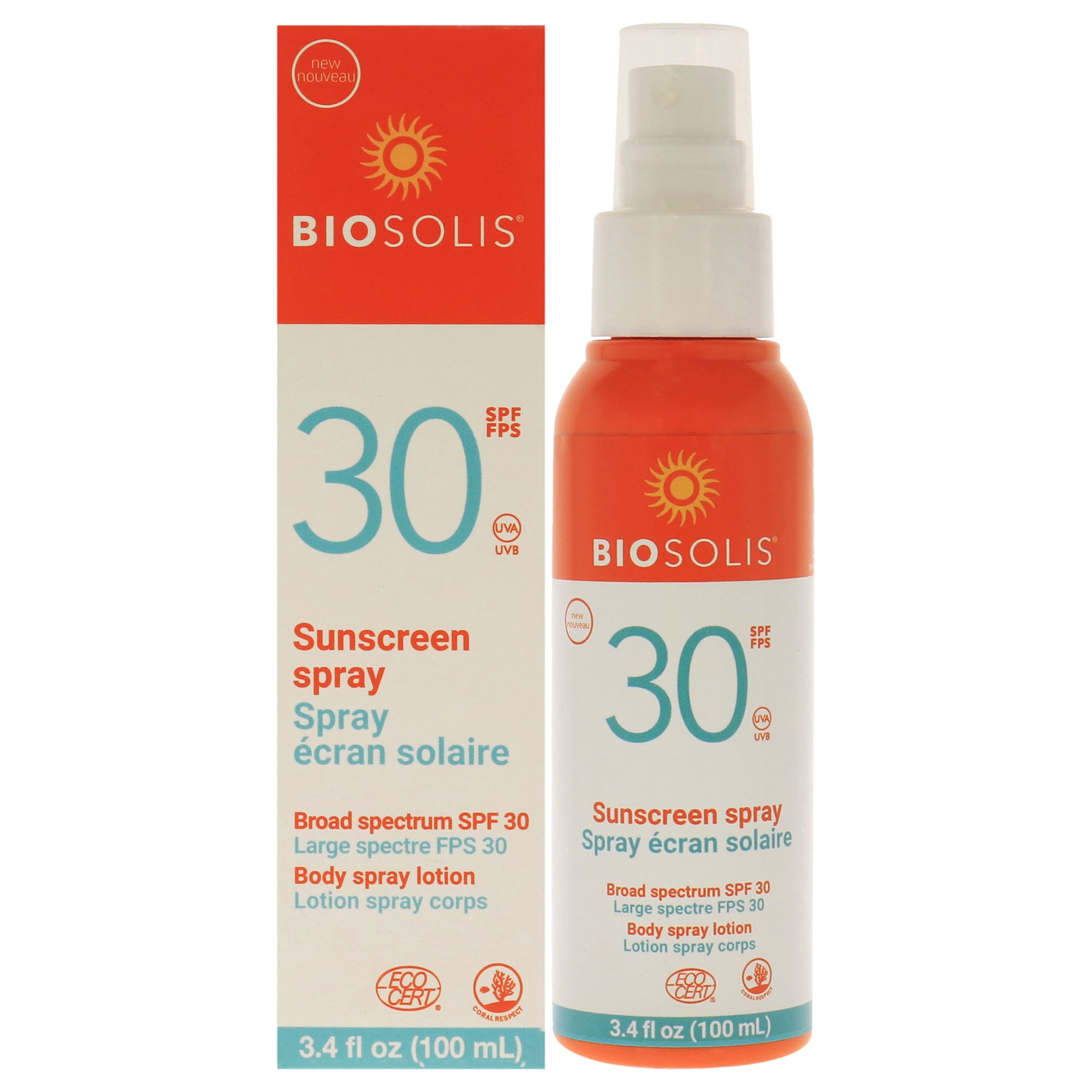 Biosolis Sunscreen Body Spray Lotion SPF 30 , 3.4 oz Sunscreen ...