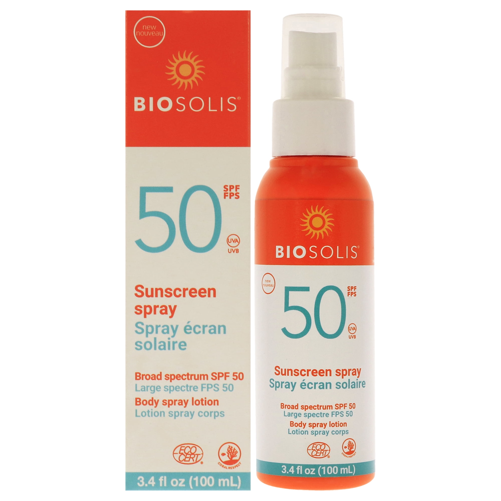 Biosolis Sunscreen Body Spray Lotion SPF 50 , 3.4 oz Sunscreen ...