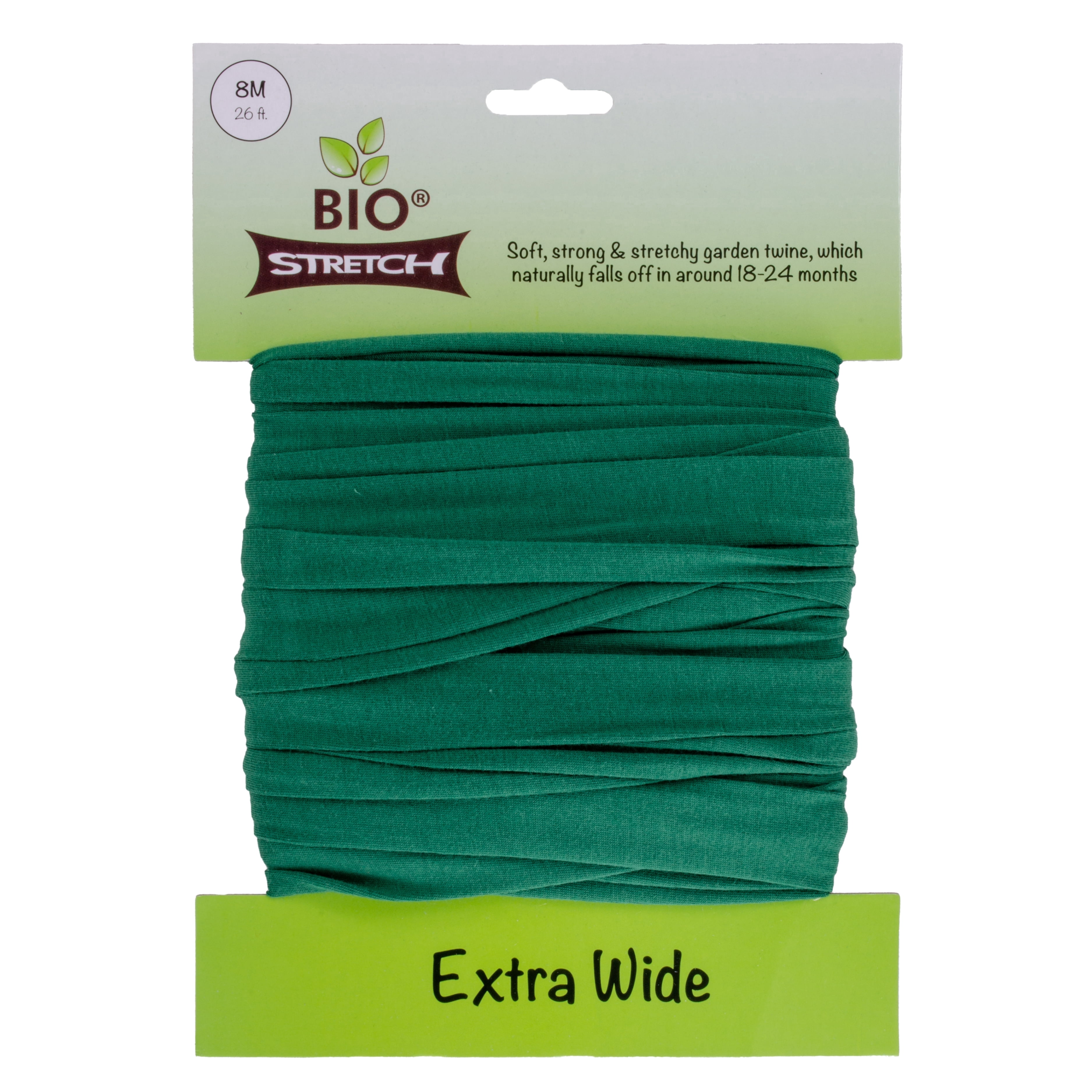 BioStretch, Garden Tree Ties, Extra Wide 26 ft / 8M, Green Bio ...