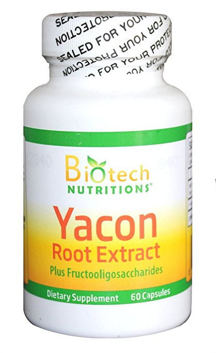 Biotech Nutritions Yacon Root Extract Serving Capsules Plus ...