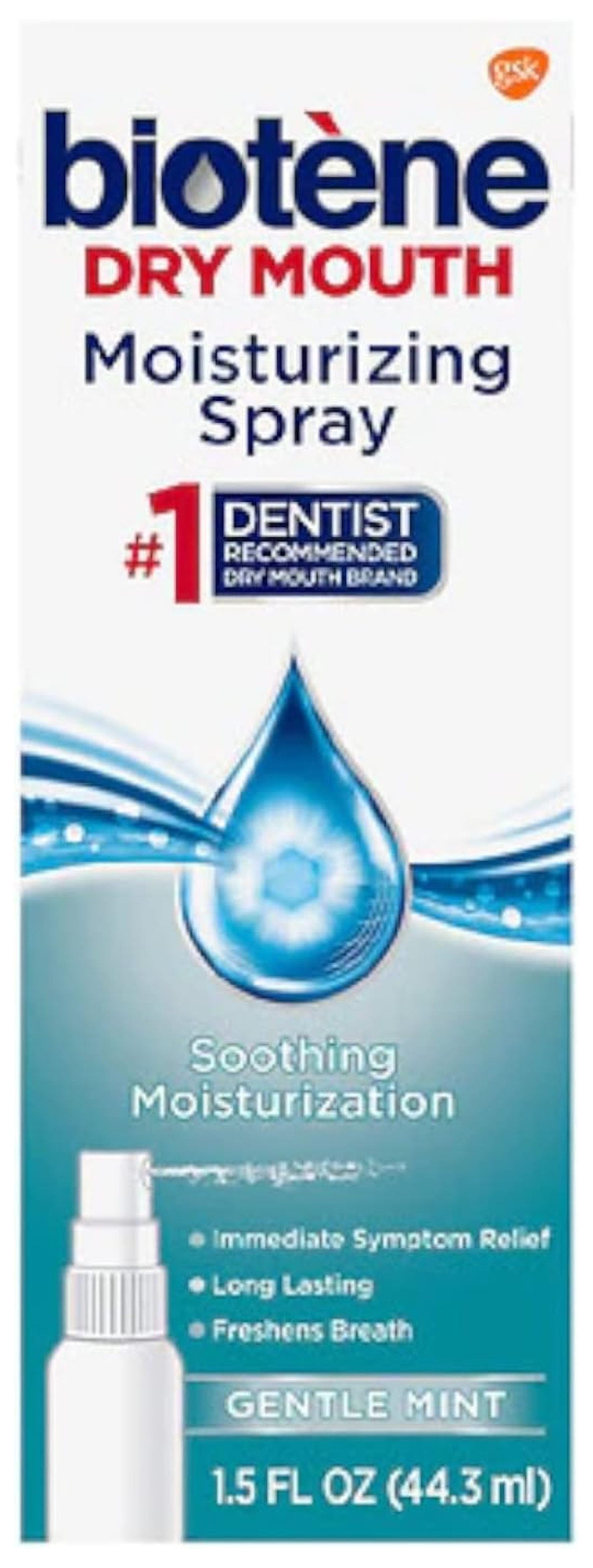 Biotene Dry Mouth Moisturizing Spray Gentle Mint 1.5 Oz (pack of 10 ...