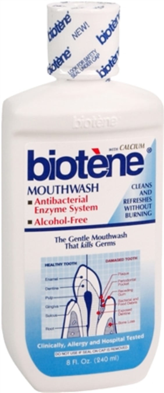 Biotene Dry Mouth Mouthwash 8 oz (Pack of 2) - Walmart.com