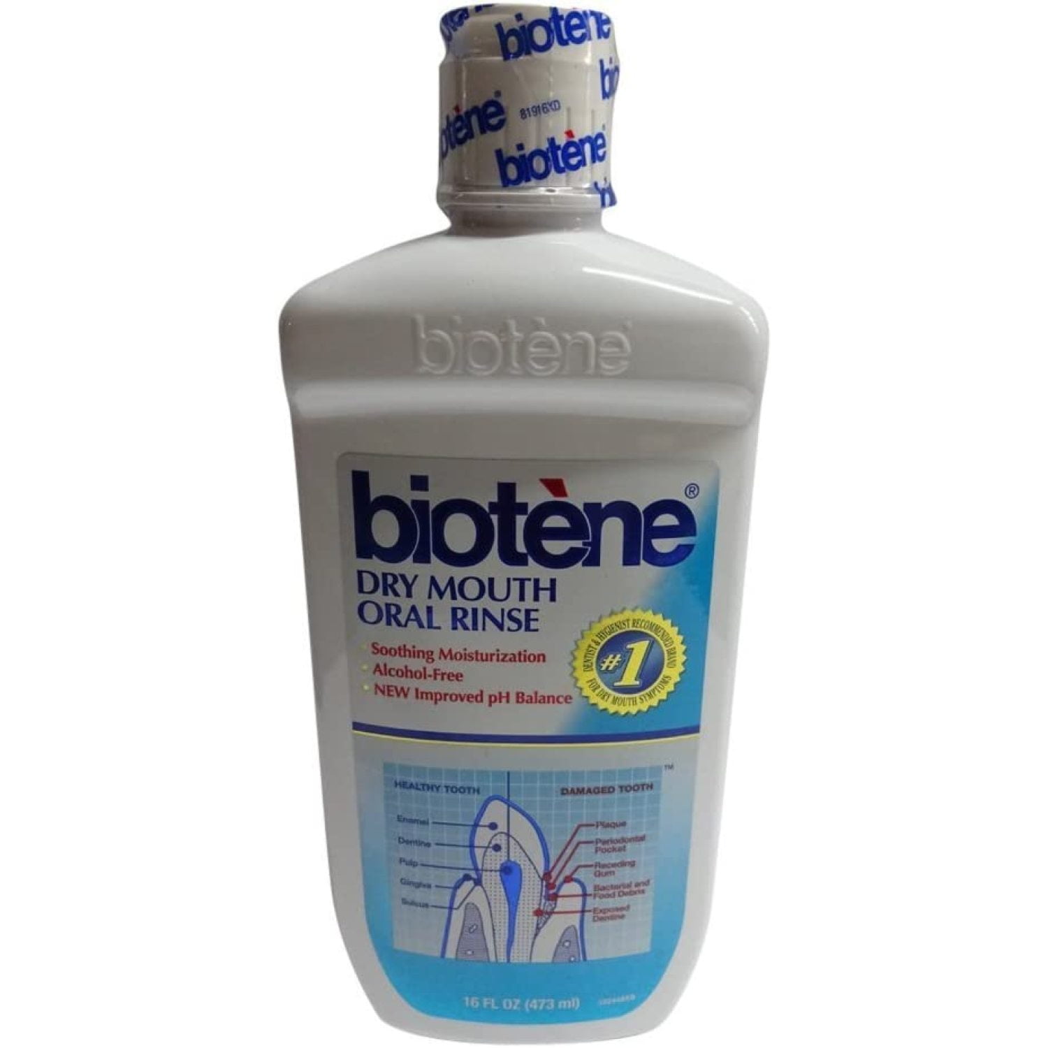 Biotene Dry Mouth Oral Rinse, HYYYYH Mint 16 oz ( Pack of 3) - Walmart.com