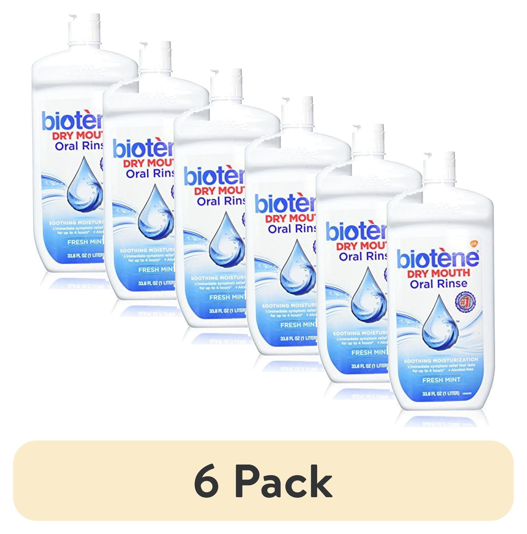 (6 pack) Biotene Dry Mouth Oral Rinse for Dry Mouth Symptoms 33.8 FL OZ ...