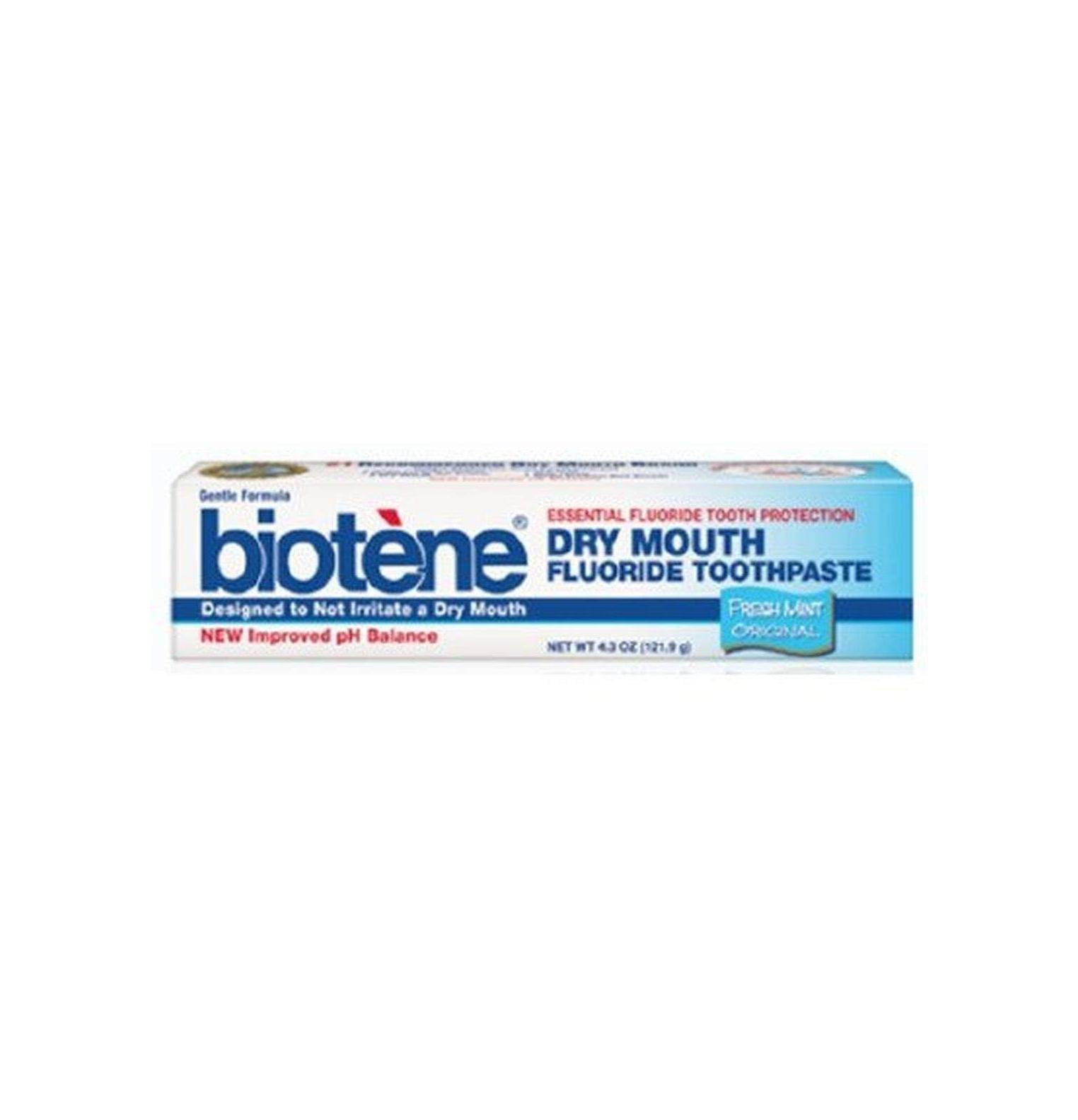 Biotene Fluoride Toothpaste, 4.3 oz Tube, Mint - Walmart.com