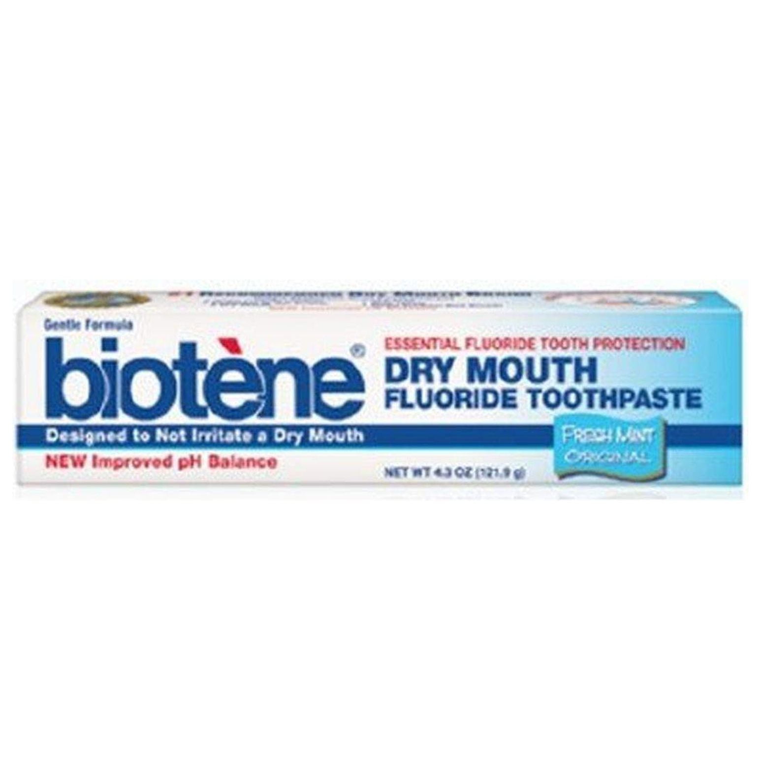 Biotene Fluoride Toothpaste, 4.3 oz Tube, Mint - Walmart.com