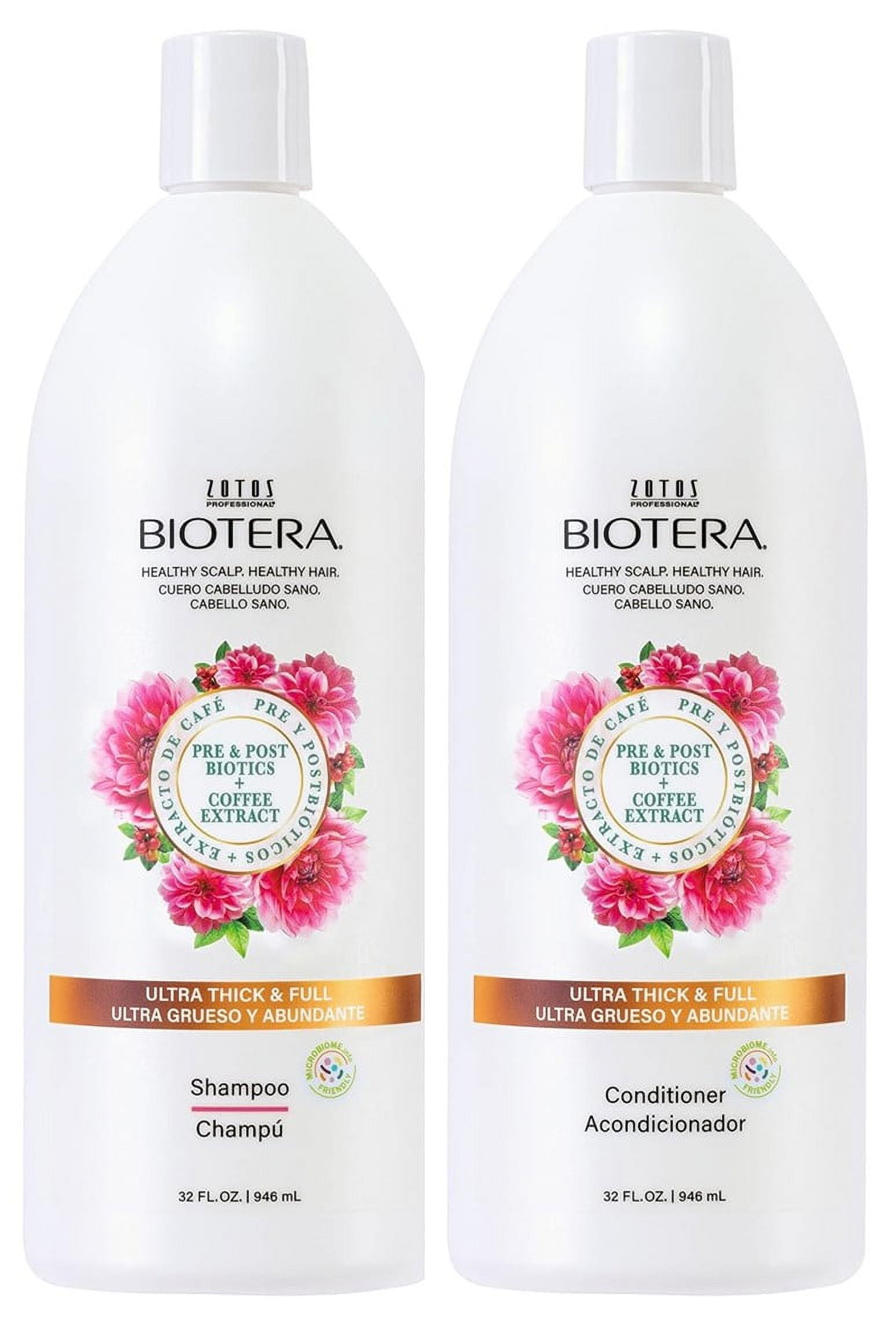 Biotera Ultra Thick & Full Sheer Volume Shampoo & Conditioner 32 Oz ...