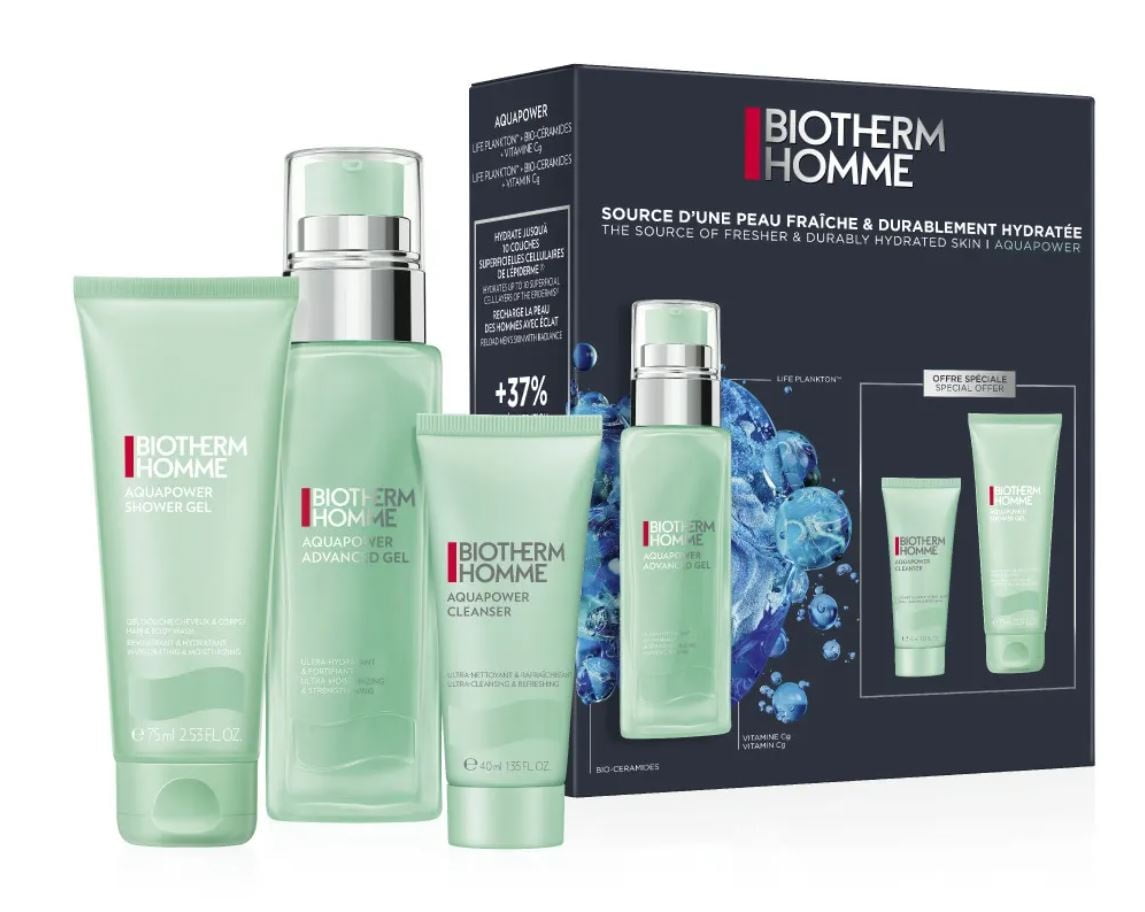 Biotherm Homme Aquapower Prestige Gift Set 3pc - Walmart.com