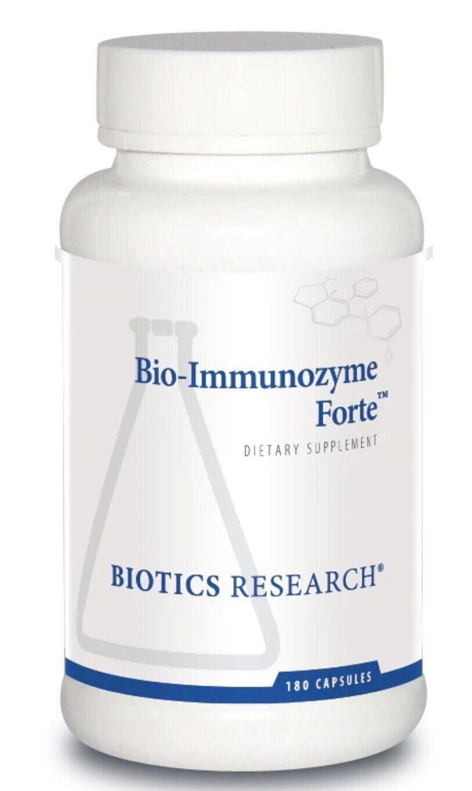 Biotics Bio Immunozyme Forte 180 Capsule Immune Support + Echinacea 7/ ...